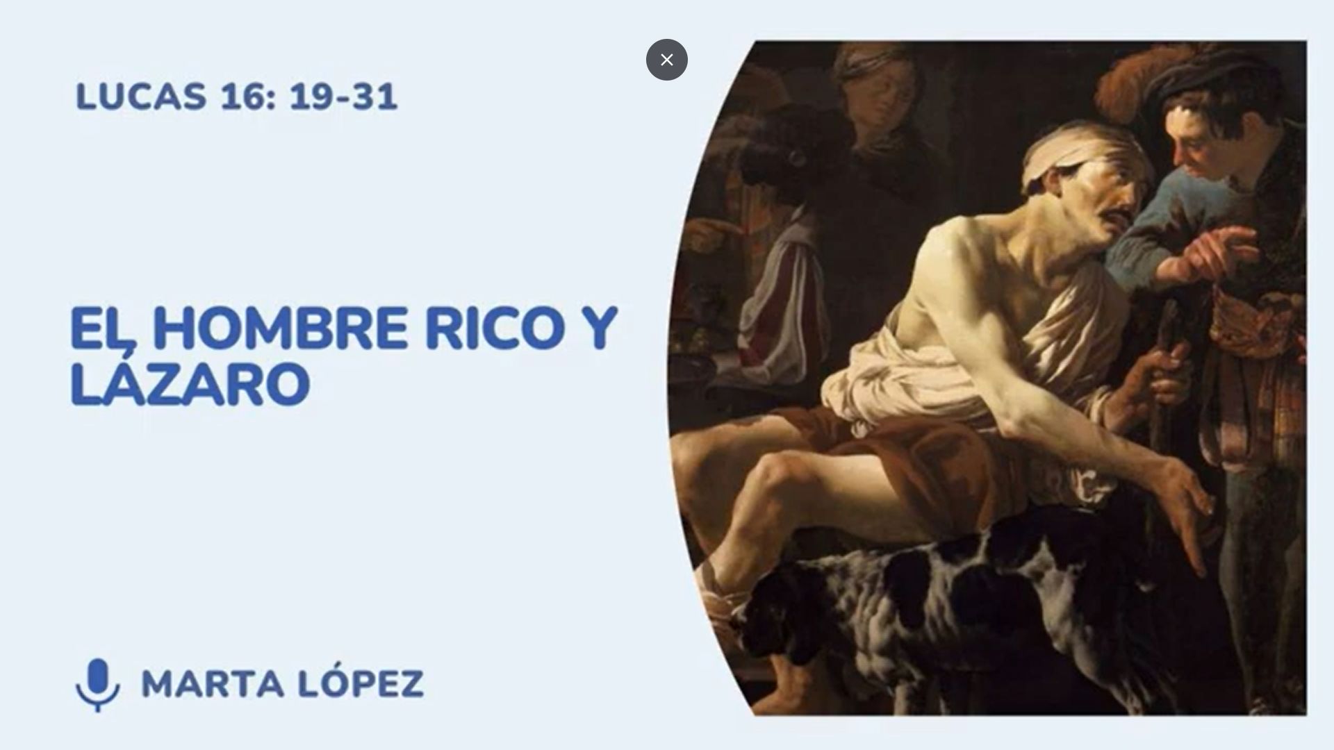 Lázaro y el hombre rico: Reflexión cristiana sobre la presencia de Dios ...